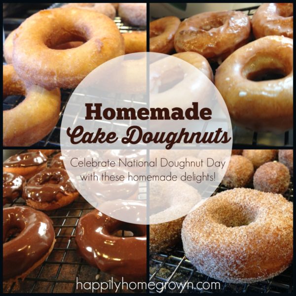 Homemade Cake Doughnuts - Happily Homegrown